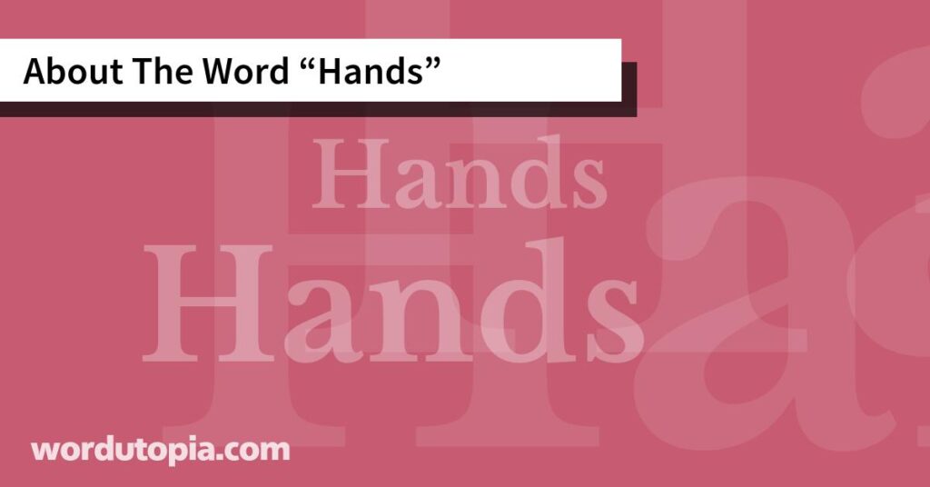 About The Word "Hands" - Wordutopia